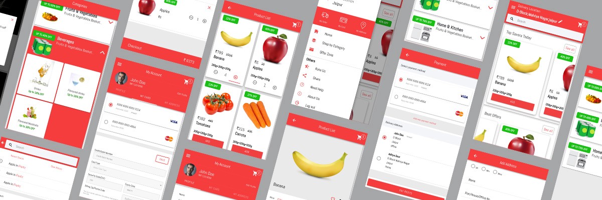 Grocery Shopping App Template built in React Native & Redux