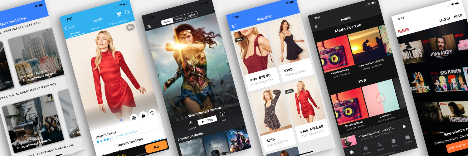 12 Amazing App Templates for Beginners to speed up App Development